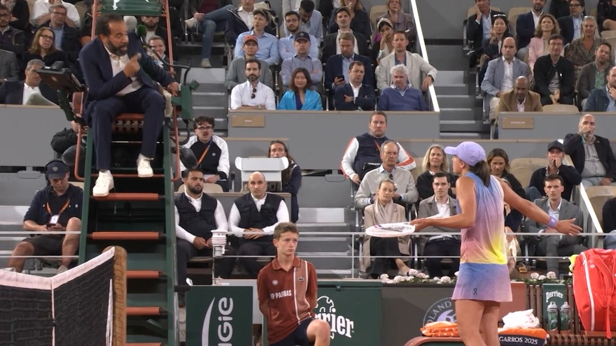 French Open 2025: Iga Swiatek says chair umpire's refusal to inspect a ...