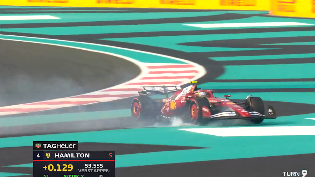 F1 News 2025: Lewis Hamilton crashes in final practice Abu Dhabi GP ...