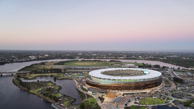Perth Optus Stadium precinct transforms Burswood Peninsula, wins top awards