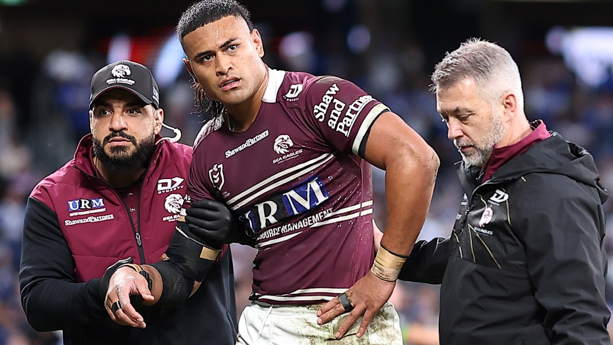 NRL news 2025 | Haumole Olakau'atu shoulder injury; Manly vs Bulldogs ...
