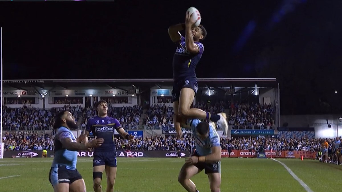 NRL news 2025: Melbourne Storm winger Xavier Coates freakish try of the ...