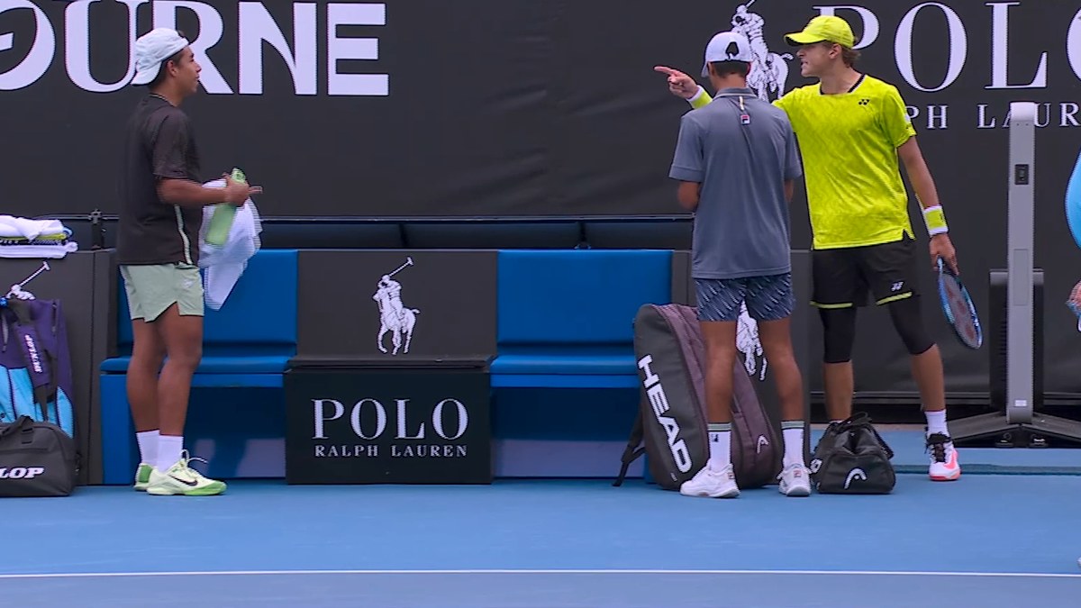 Australian Open News 2026: Junior doubles player Ymerali Ibraimi yells ...