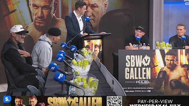 Paul Gallen Sonny Bill Williams boxing fight 2025: Gallen rips scumbag SBW at explosive press ...