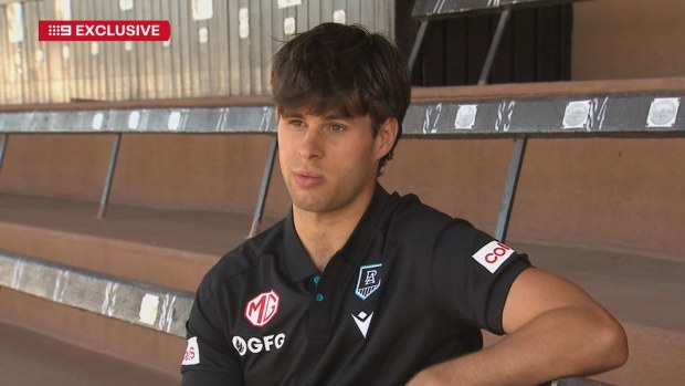 Tom Cochrane AFL: Power rookie reveals battle with Tourette's, AFL ...