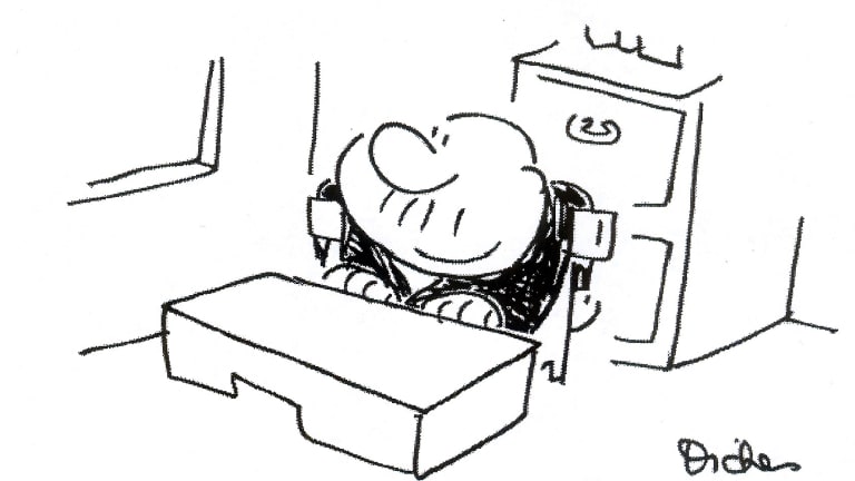 Frank Dickens creator of comic strip Bristow