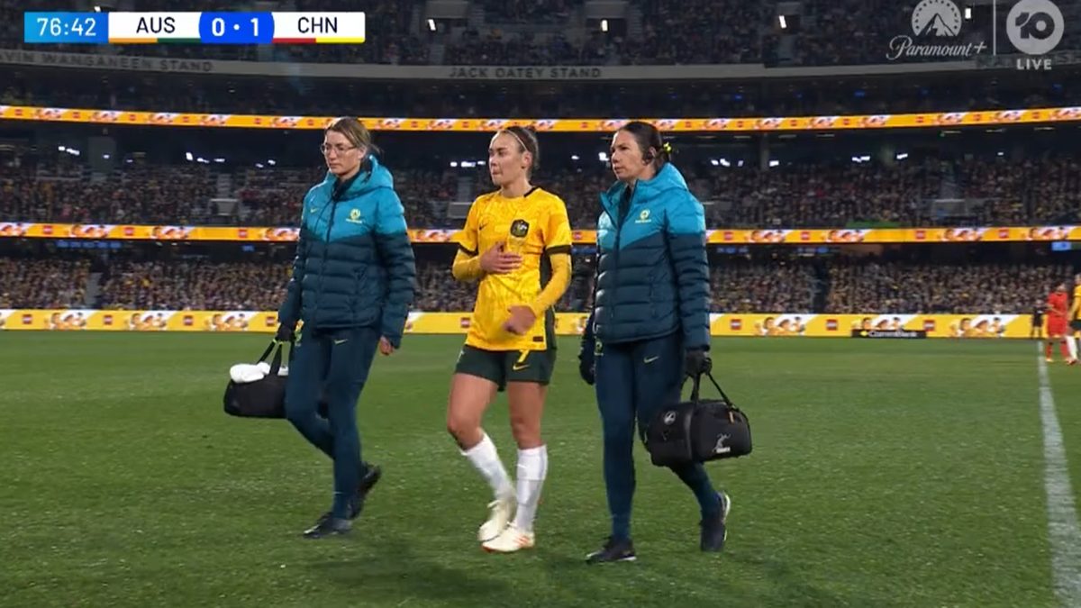 Football news 2024: Matildas vs China, Mackenzie Arnold falls as China ...