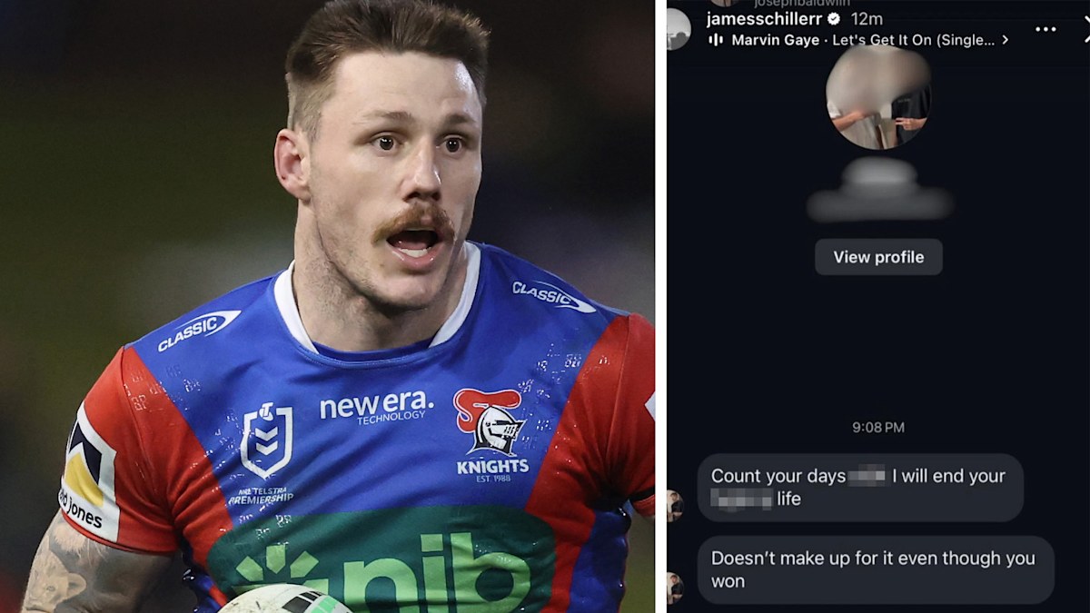 NRL news 2025, Newcastle Knights winger James Schiller death threat ...
