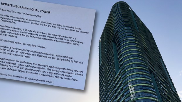 Residents of 'cracked' Opal Tower in Sydney move out