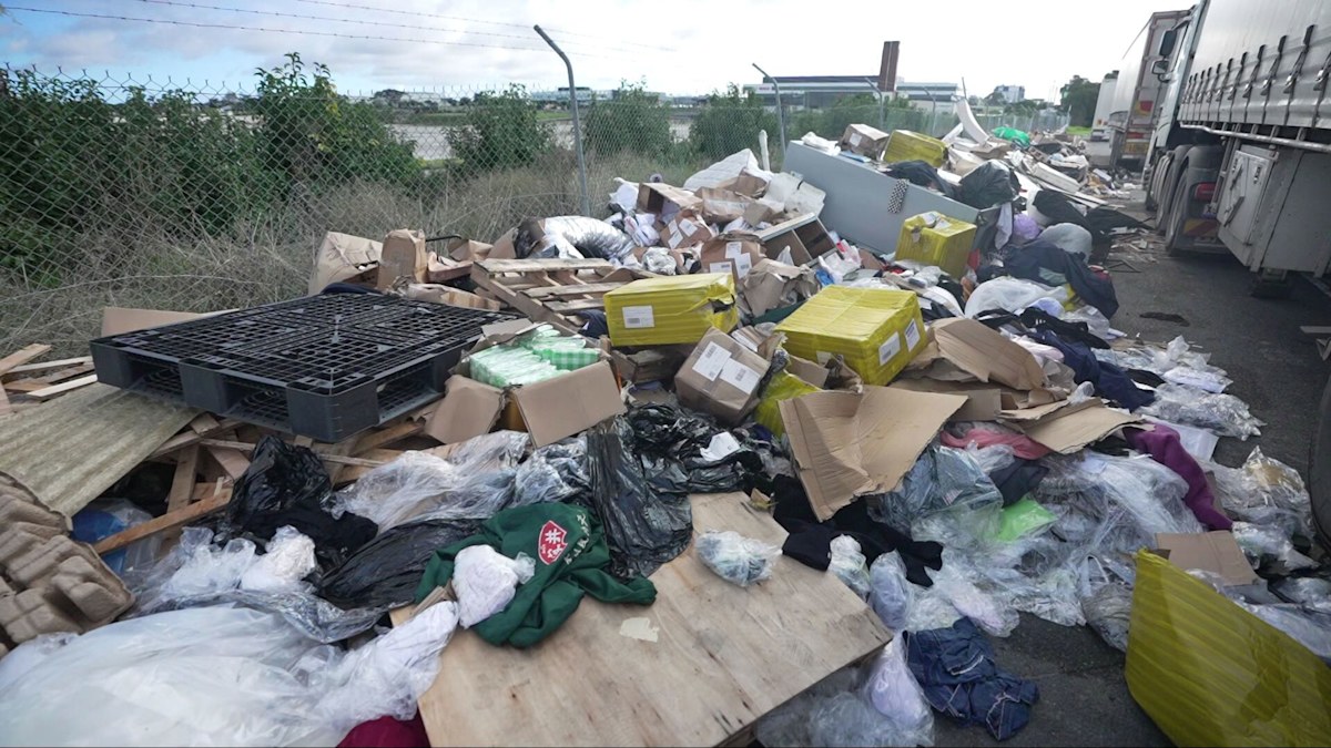 Truck stop turned into a makeshift dump | Nine.com.au