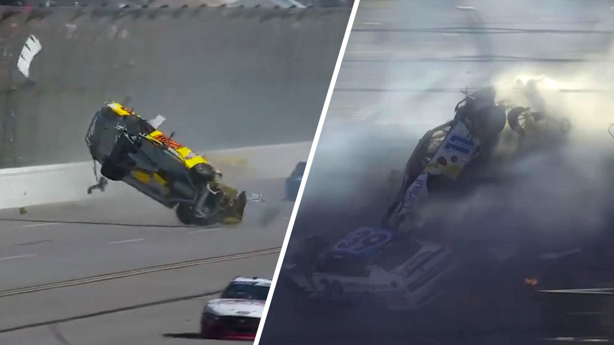 Motorsport news | NASCAR driver Blaine Perkins survives violent barrel ...