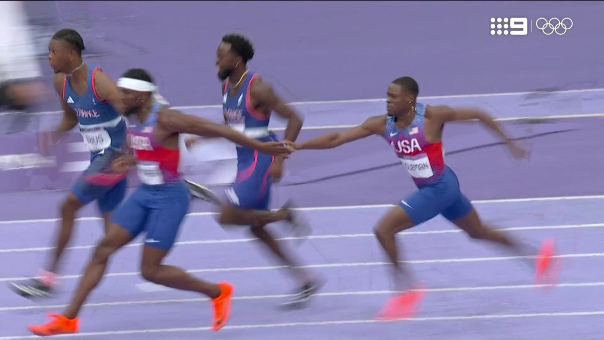 Paris 2024 Olympics: USA's men's 4x100m relay team disqualified after ...