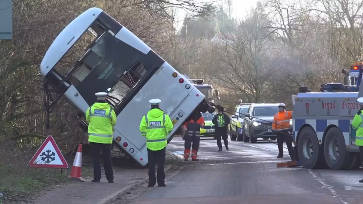 England bus crash: School bus crash leaves 1 student dead, 2 seriously ...
