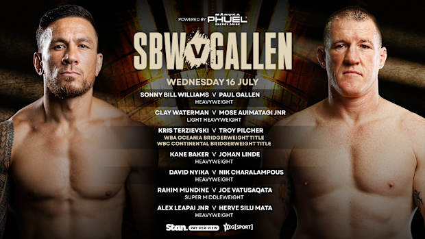 Sonny Bill Williams vs Paul Gallen boxing fight 2025: How to watch on ...
