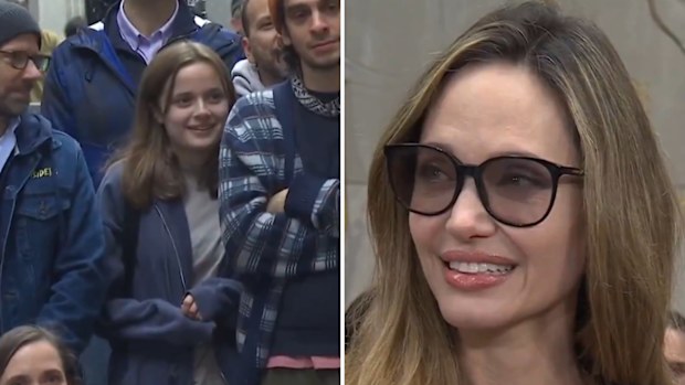 Angelina Jolie's daughter Vivienne makes a rare appearance to support ...