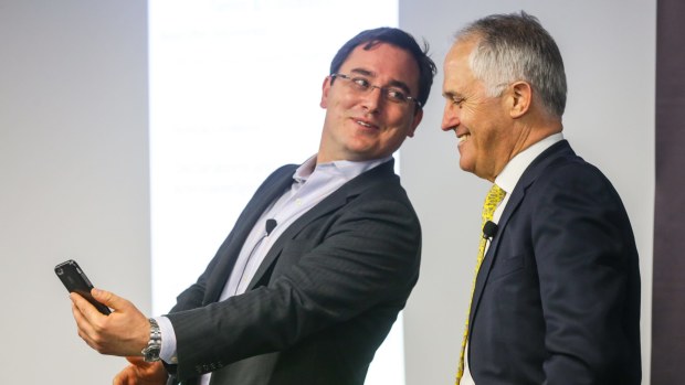 Malcolm Turnbull on hand as new IPO investment app launches