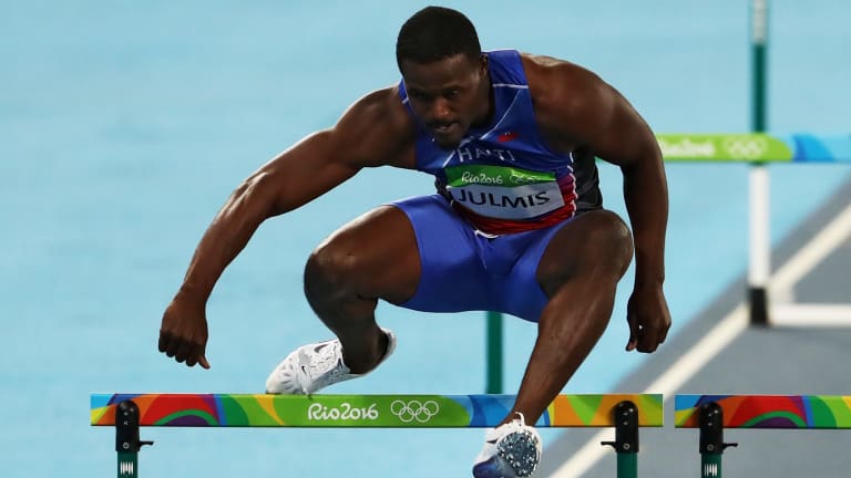 Haiti hurdler Jeffrey Julmis draws huge cheers at Rio Olympics after ...
