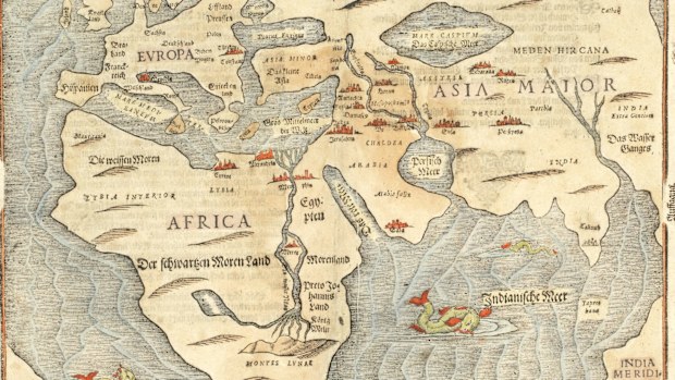 Early map of Australia surfaces