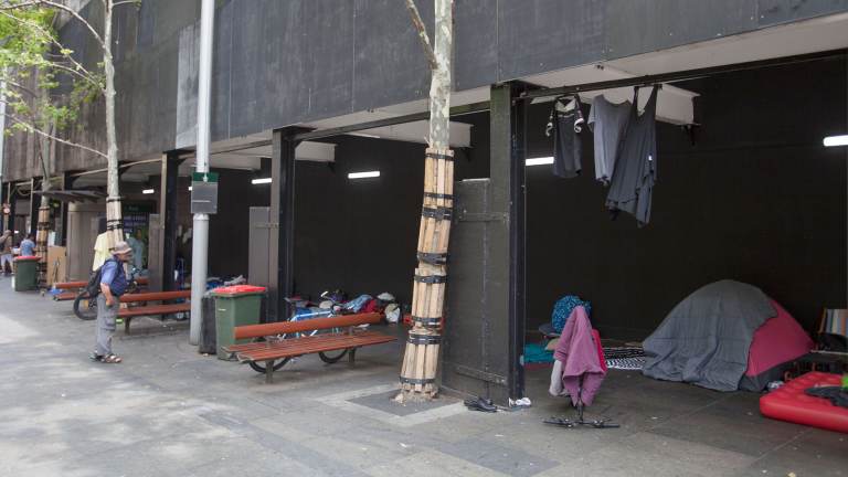 Sydney's growing homeless within reach of NSW Premier's offices