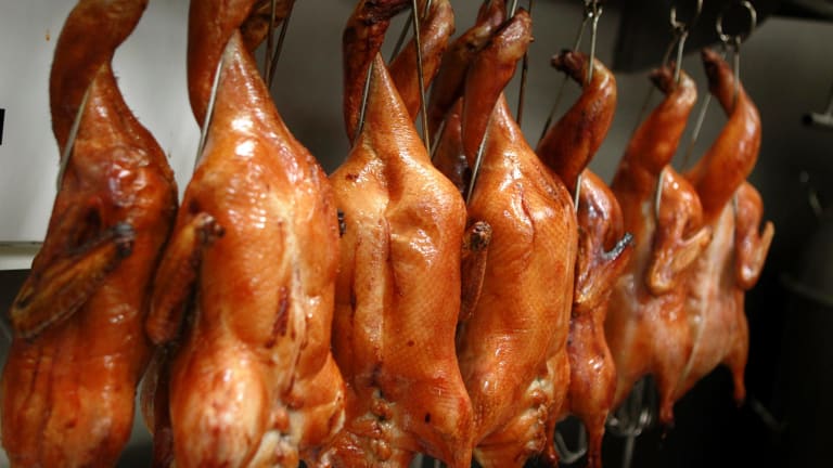 Peking duck fans targeted in animal welfare ad blitz in Chinatown