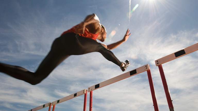 We're all elite athletes, trying to jump life's hurdles