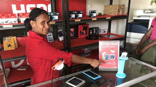 Digicel powers up PNG with solar lamps