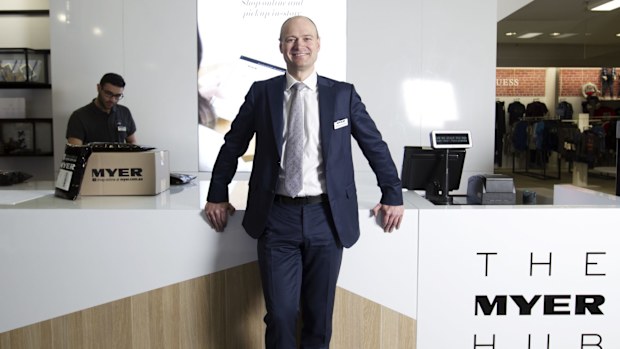 Myer testing digital 'hubs' as old world meets new in department stores