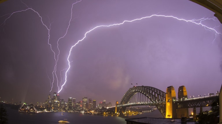 Sydney weather: thunderstorm rages through city