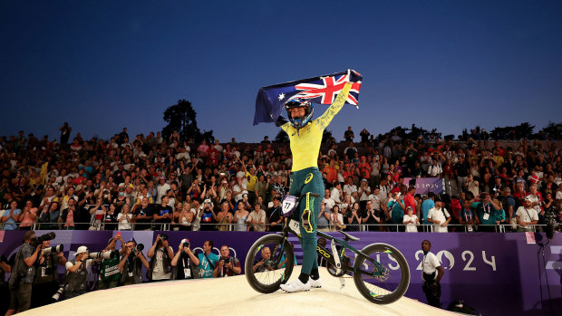 Paris Olympics 2024: Saya Sakakibara wins gold in women's BMX racing final