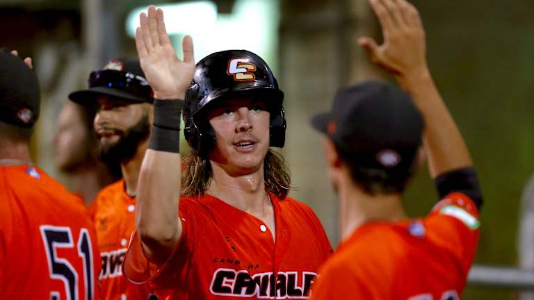 Australia catcher Robbie Perkins named Canberra Cavalry MVP