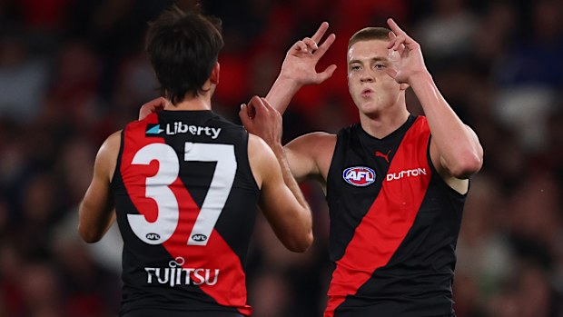 AFL News 2025: James Hird is loving Essendon Bombers young key position ...