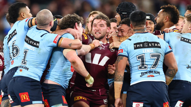 State of Origin 2024 | Patrick Carrigan, Liam Martin sin bins; NSW ...