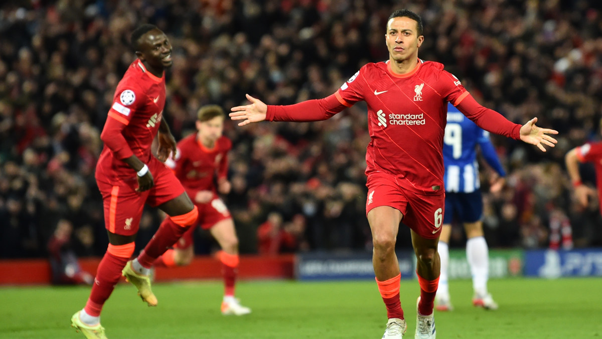 Champions League highlights Thiago goal for Liverpool vs Porto Man City ...