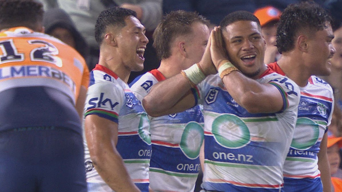 NRL news 2025 | Leka Halasima try video; Knights vs Warriors finish ...