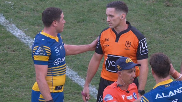 NRL news 2026: Mitchell Moses issued formal warning after referee ...