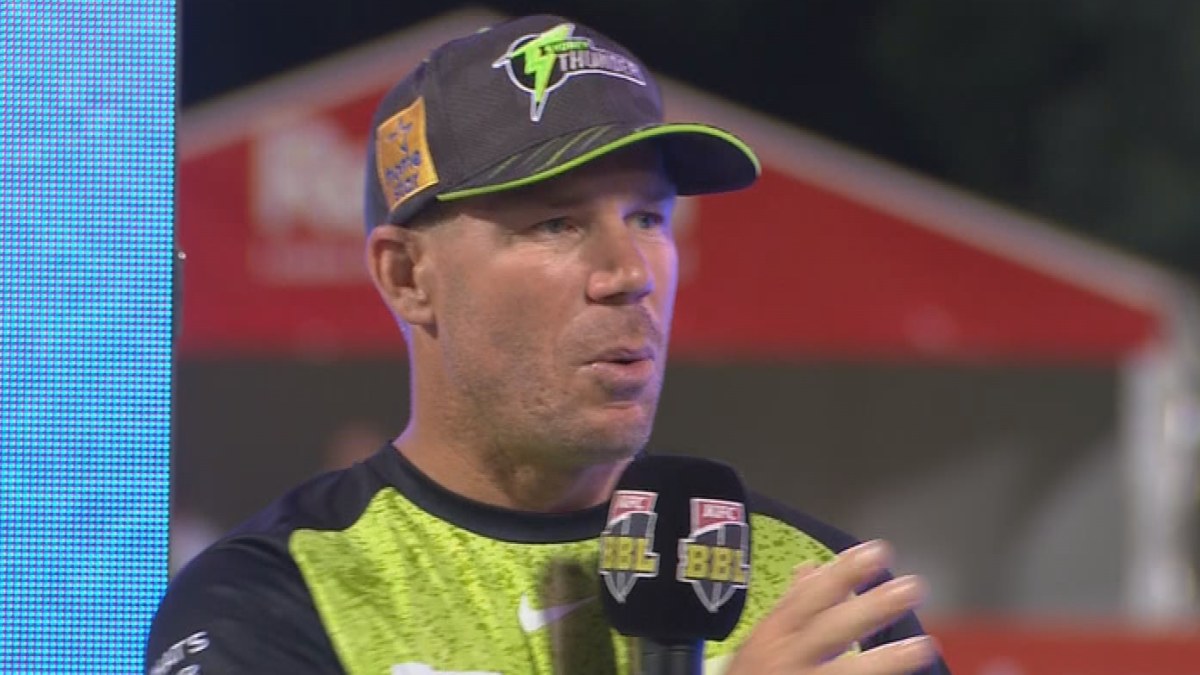 BBL final 2025: David Warner delivers classy speech after Thunder's ...