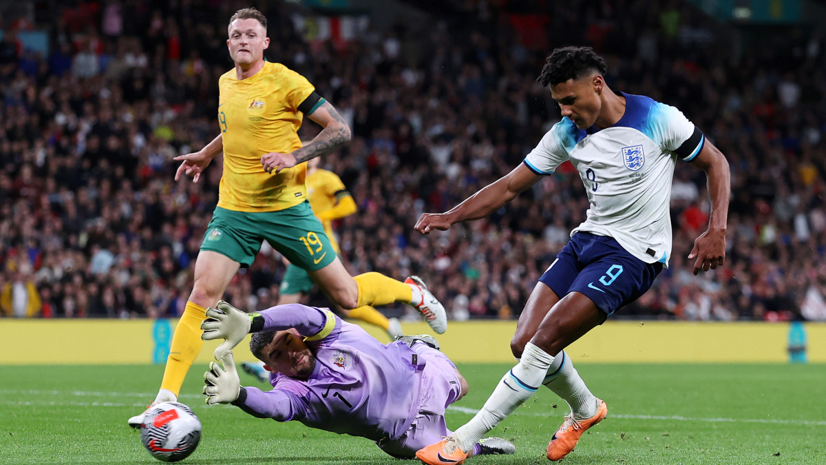 Football news 2023: Gallant Socceroos go down 1-0 to England at Wembley