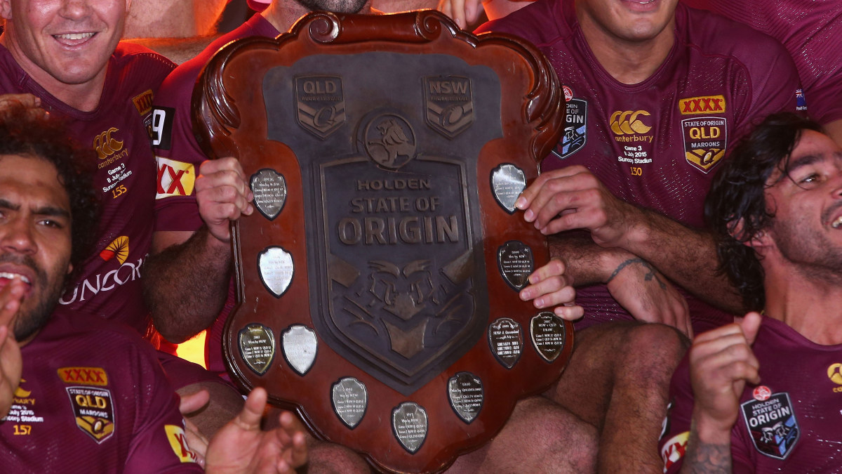 State of Origin 2023 | Shield for winning side, NSW Blues v Queensland Maroons | Tommy ...