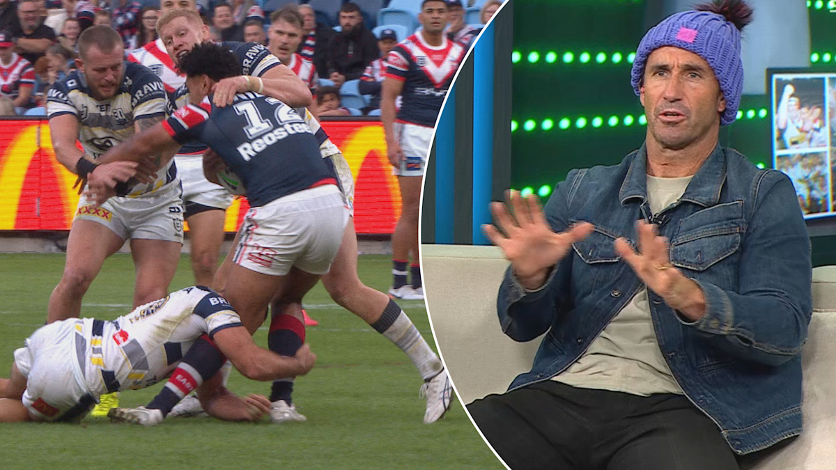 NRL news 2025: Andrew Johns erupts over 'cheap shot' cannonball tackles ...