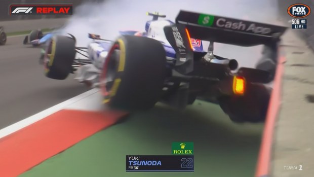 F1 news 2024 Mexican Grand Prix: Yuki Tsunoda crash, camera man's close ...