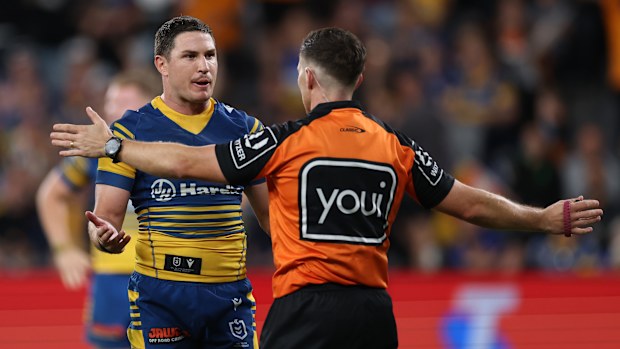 NRL news 2026: Mitchell Moses issued formal warning after referee ...