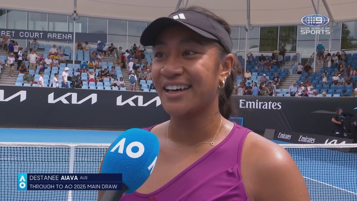 Australian Open 2025: Destanee Aiava emotional interview, qualifies for ...