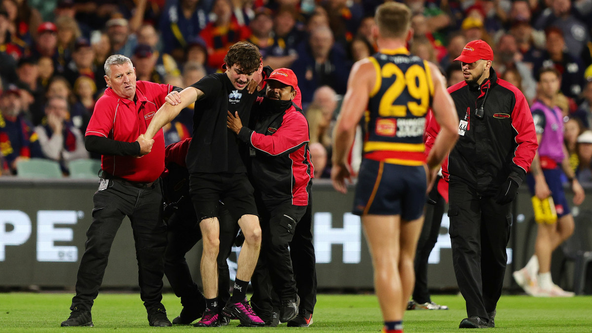 AFL news 2024, Adelaide Oval pitch invader banned for life