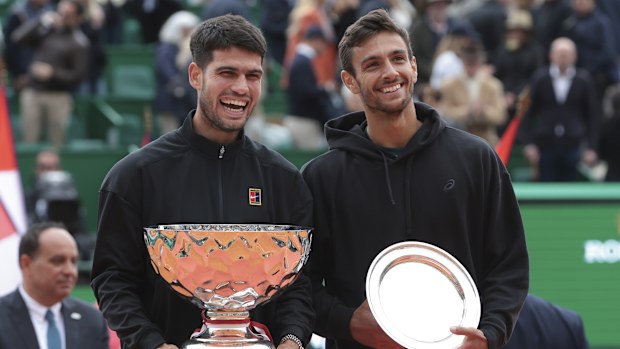 Tennis News 2025: Carlos Alcarz beats Lorenzo Musetti to claim Monte ...
