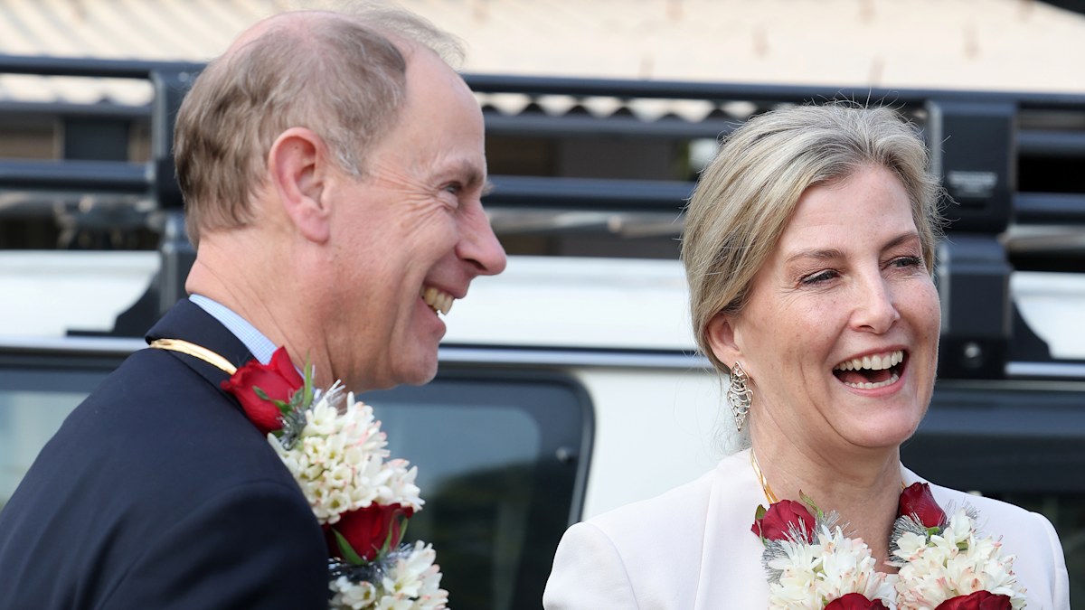 Royal tour: Edward and Sophie's rare display of affection during royal ...