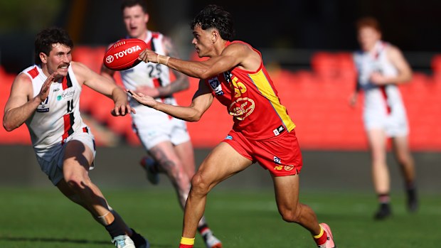 AFL News 2025: Gold Coast draft prospect Dylan Patterson draws Reece ...