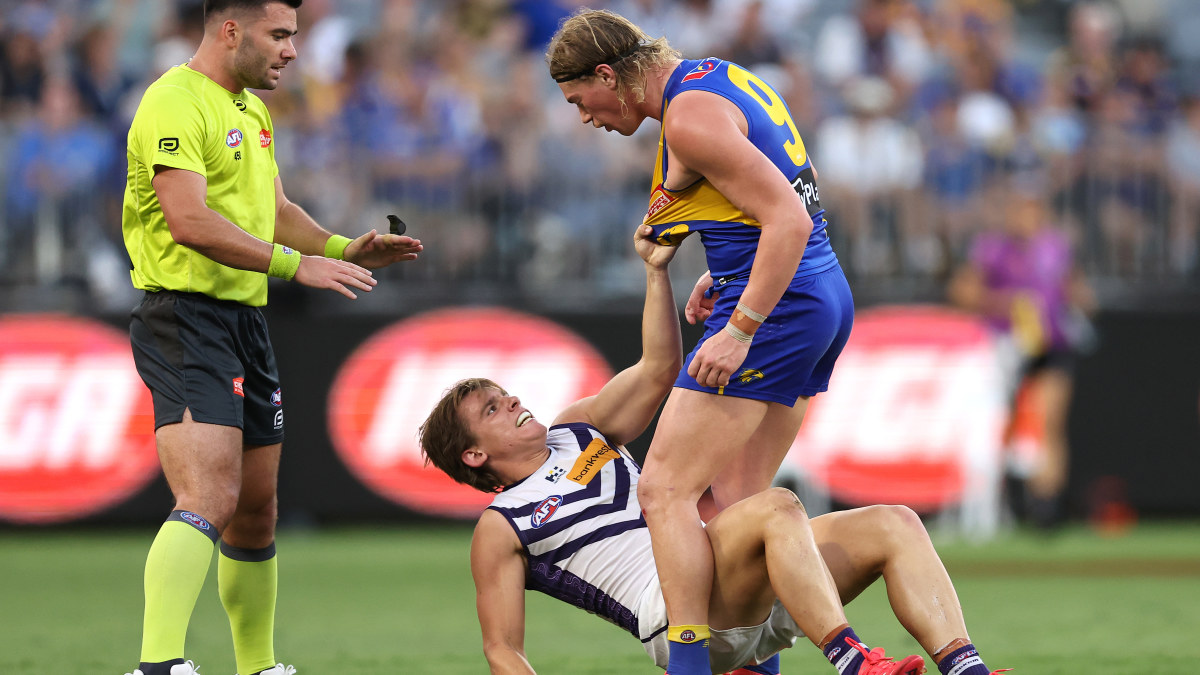 AFL News 2025: Fremantle defeats West Coast in Western Derby as Harley ...