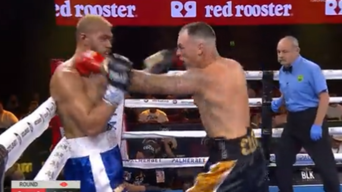 Exiled former NRL star Tim Simona hammered in professional boxing debut