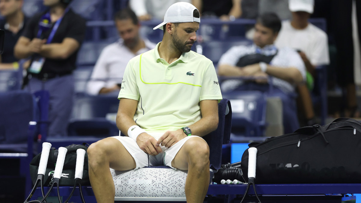 US Open 2024 | Grigor Dimitrov quits match with Frances Tiafoe; Taylor ...