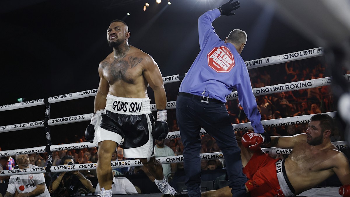 Boxing News 2025: Liam Talivaa knocks out Brandon Grach on Tim Tszyu ...