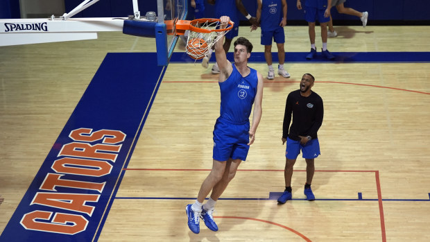 College basketball news 2024: Olivier Rioux, Florida Gators, tallest ...